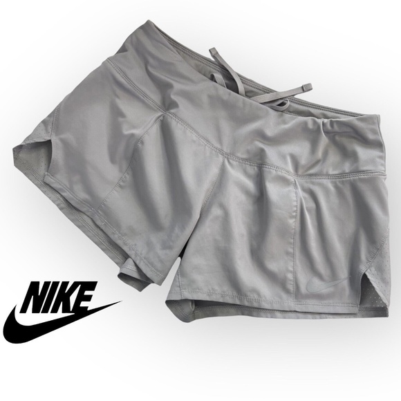 Nike | Shorts | Nike Womens Xs Crew Dri Fit Running Shorts Brief Lined ...